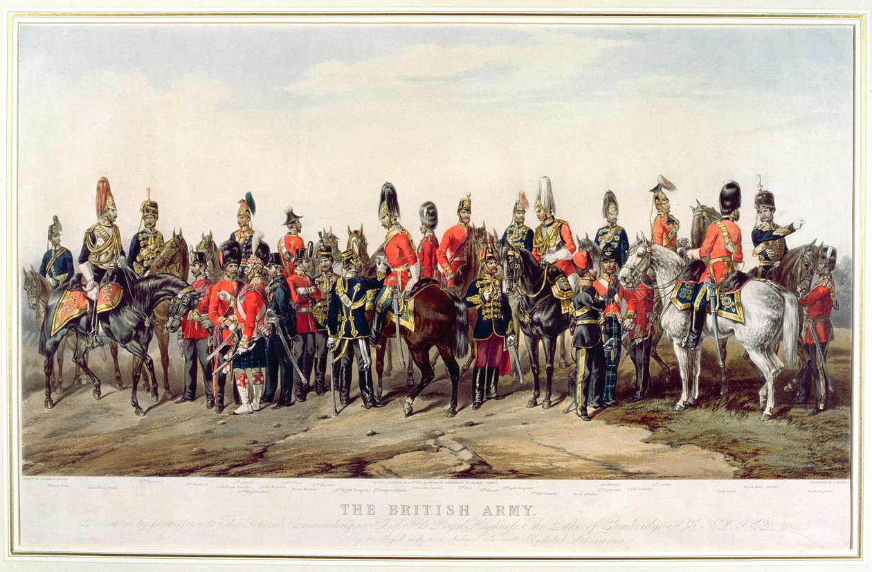 Uniforms of the British Army, engraved by J. Morris, 1859